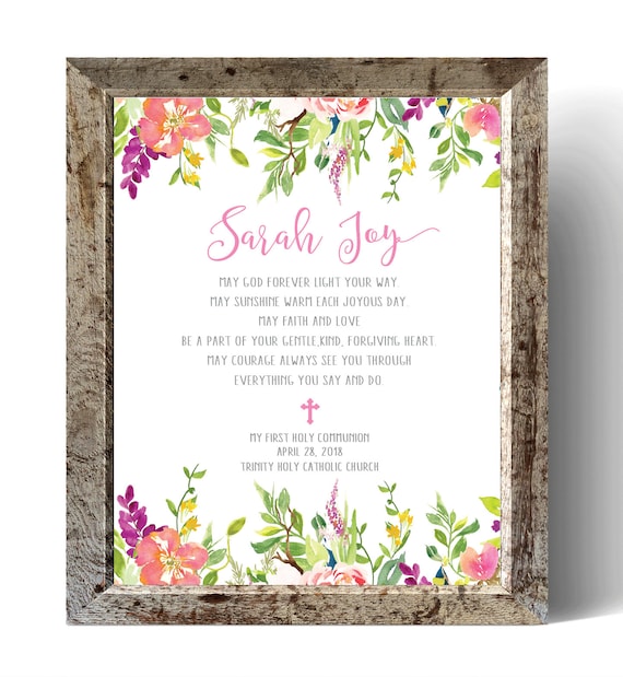 First Communion Gift Personalized Gift for First Holy - Etsy