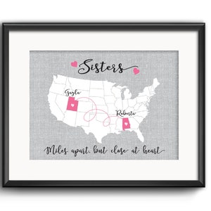 Long Distance Sister Gift Long Distance Best Friend Gift - Etsy