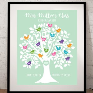 TEACHER Tree, Tree Personalized With Classmates Names, Teacher ...