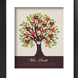 TEACHER TREE, Tree Personalized With Classmates Names, Teacher ...