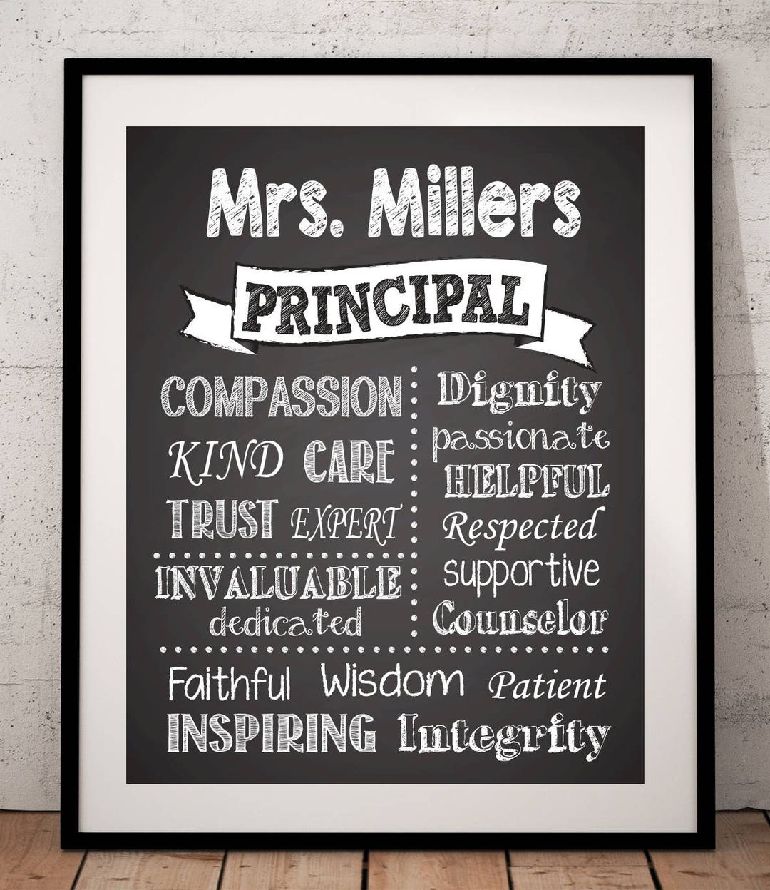 Principal Gift - A Truly Great Principal Art Print - Gift for Principal ...