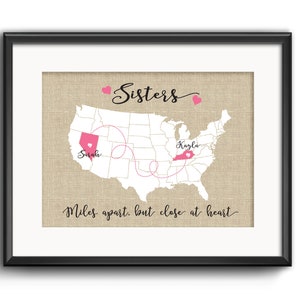 Long Distance Sister Gift Long Distance Best Friend Gift - Etsy