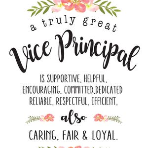 Vice Principal Gift, Vice Principal Christmas, Custom Vice Principal ...