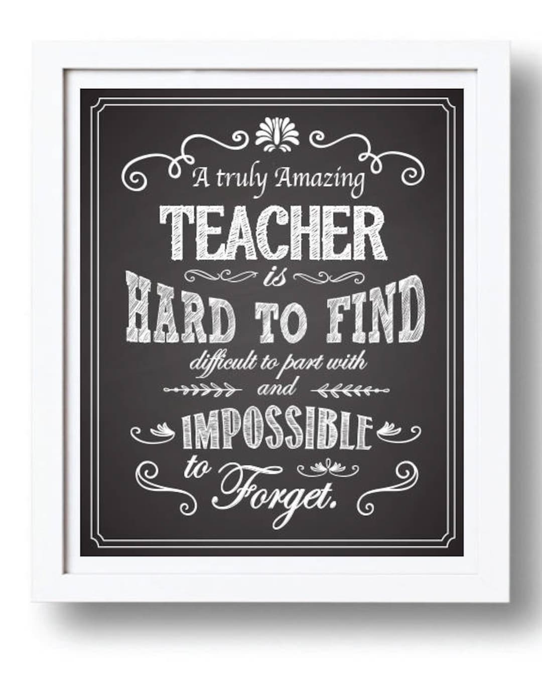 A Great Teacher is Hard to Find - Printable Teacher Gift - Teacher Gift ...