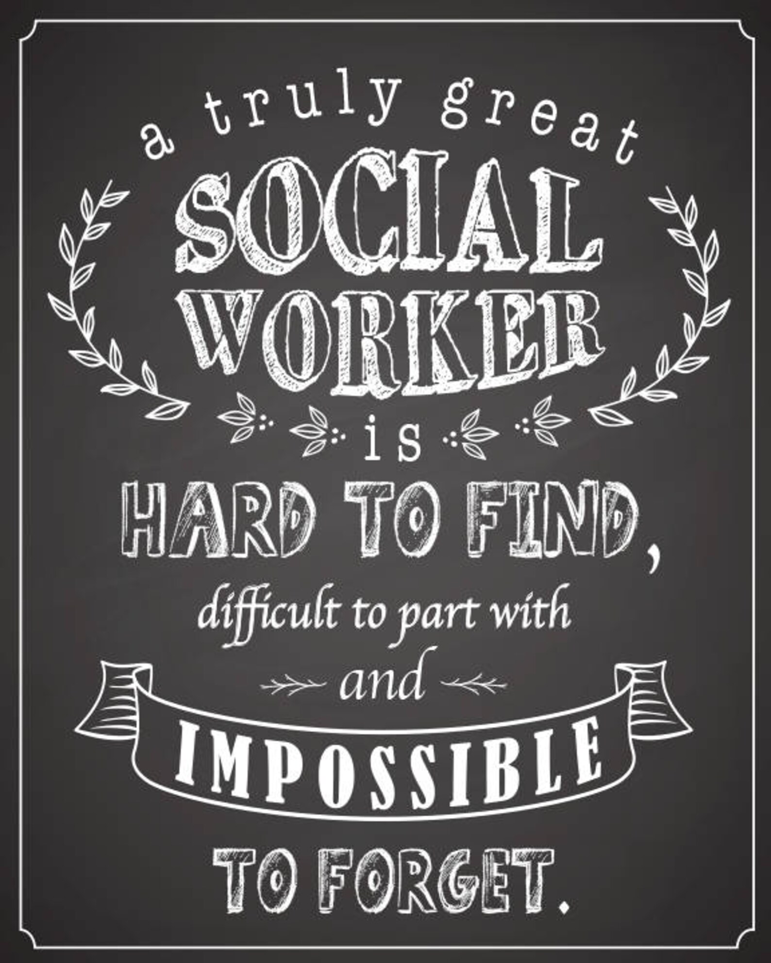 Social Worker Gift - A Truly Great Social Worker Art Print - Gift for ...