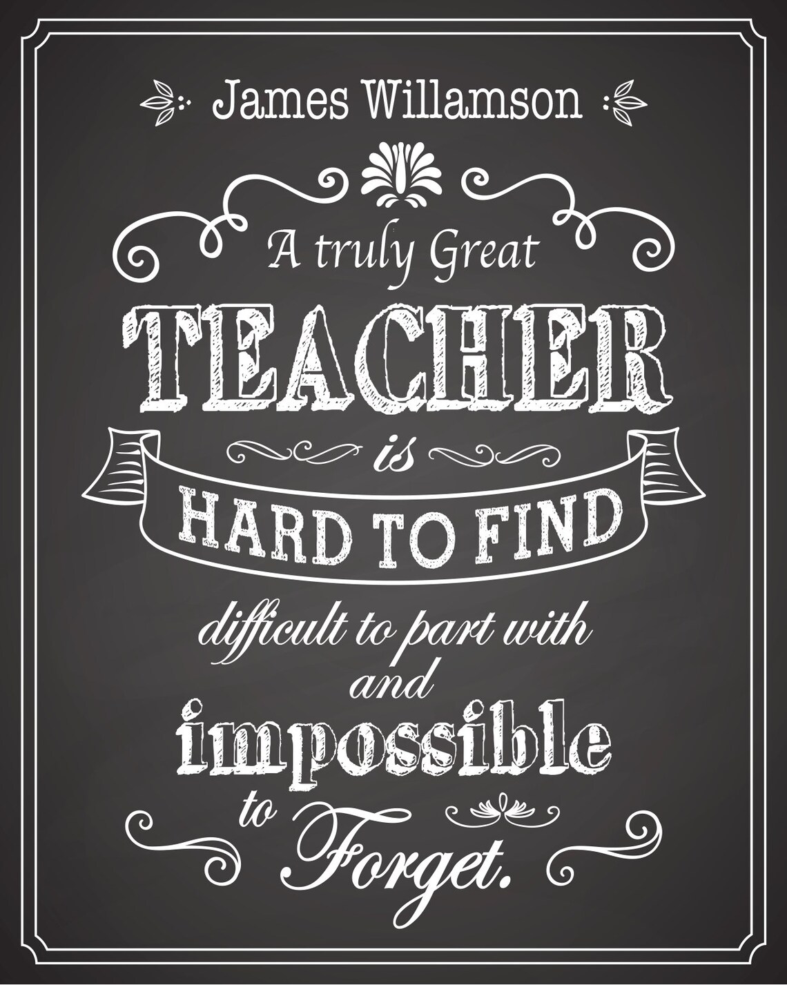A Great Teacher is Hard to Find Printable Teacher Gift | Etsy