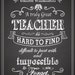 A Great Teacher is Hard to Find - Printable Teacher Gift - Teacher Gift ...