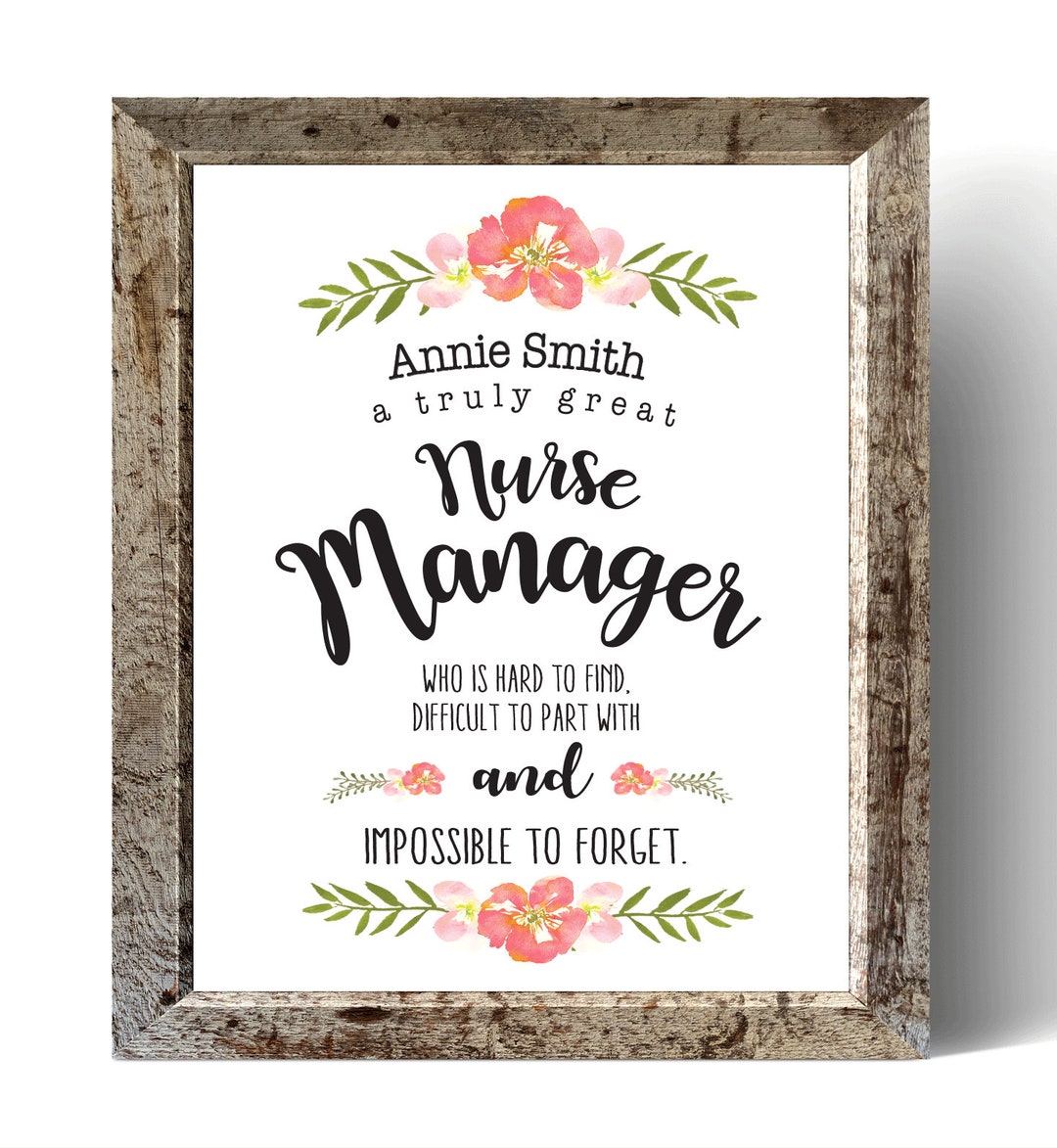 Personalized Nurse Manager Gift, Nurse Gift, A Truly Great Nurse ...