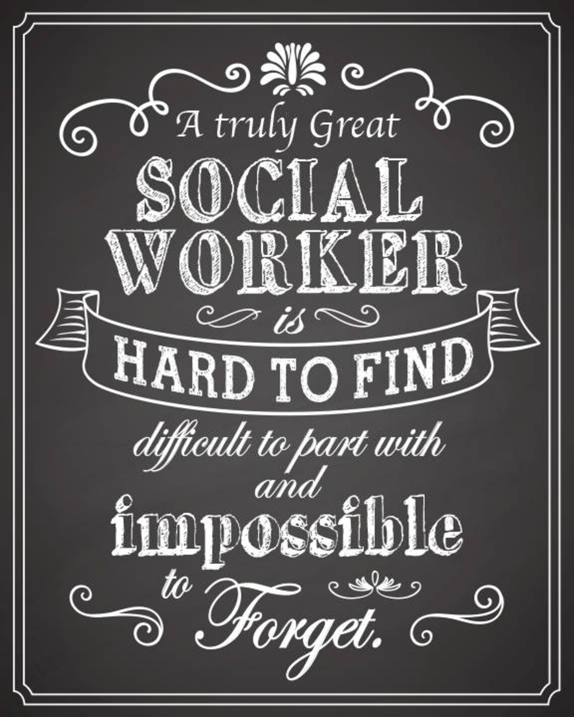Social Worker Gift A Truly Great Social Worker Art Print - Etsy