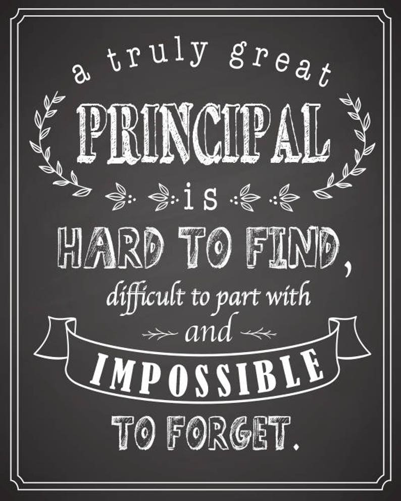 A Truly Great Principal is Hard to Find the Best Principal - Etsy