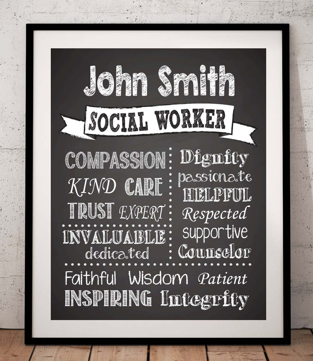 Social Worker Gift - A Truly Great Social Worker Art Print - Gift for ...