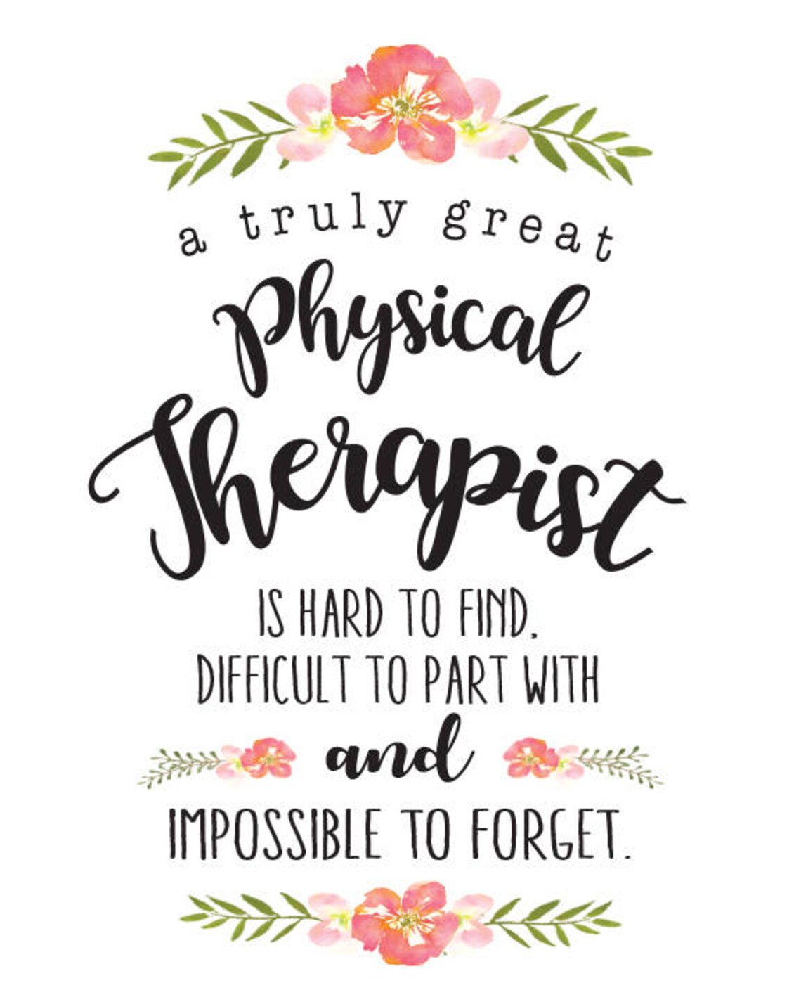 Physical Therapist Chalkboard Art Physical Therapist Quote - Etsy Norway