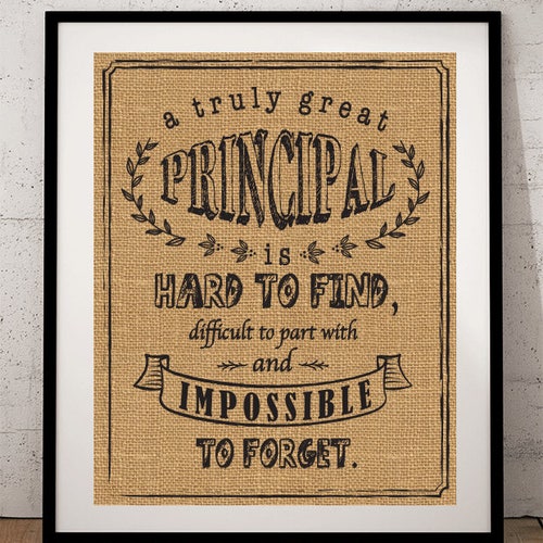 Principal Gift PRINTABLE Quote A Truly Great Principal - Etsy