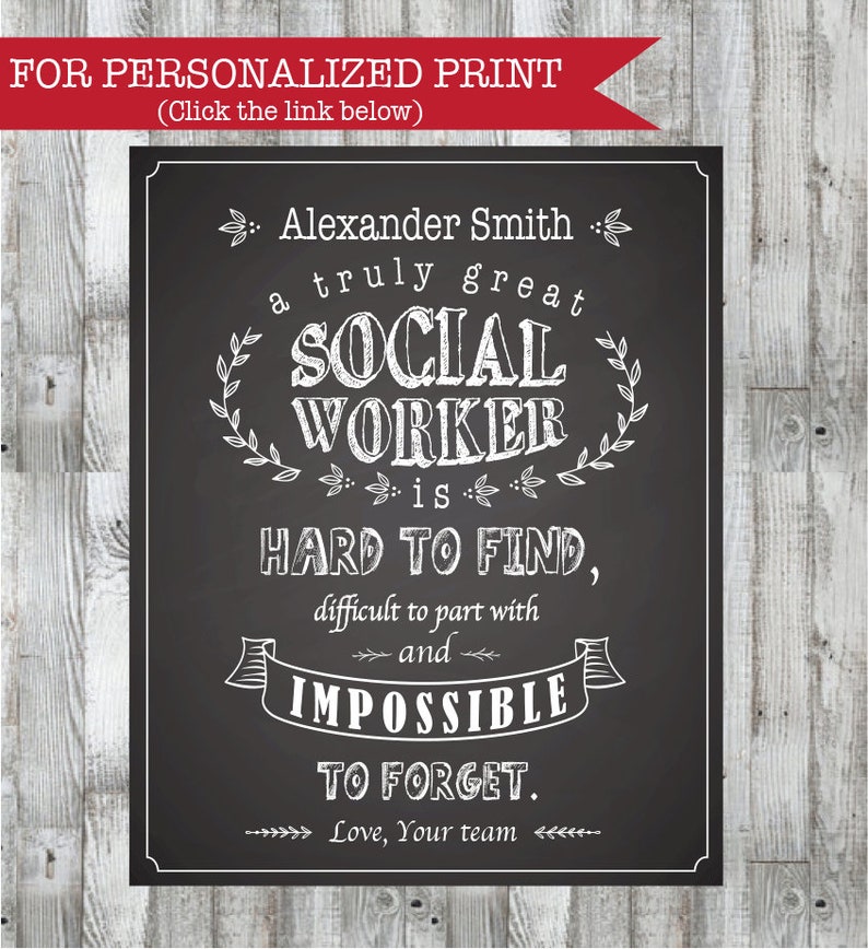 Social Worker Gift A Truly Great Social Worker Art Print - Etsy