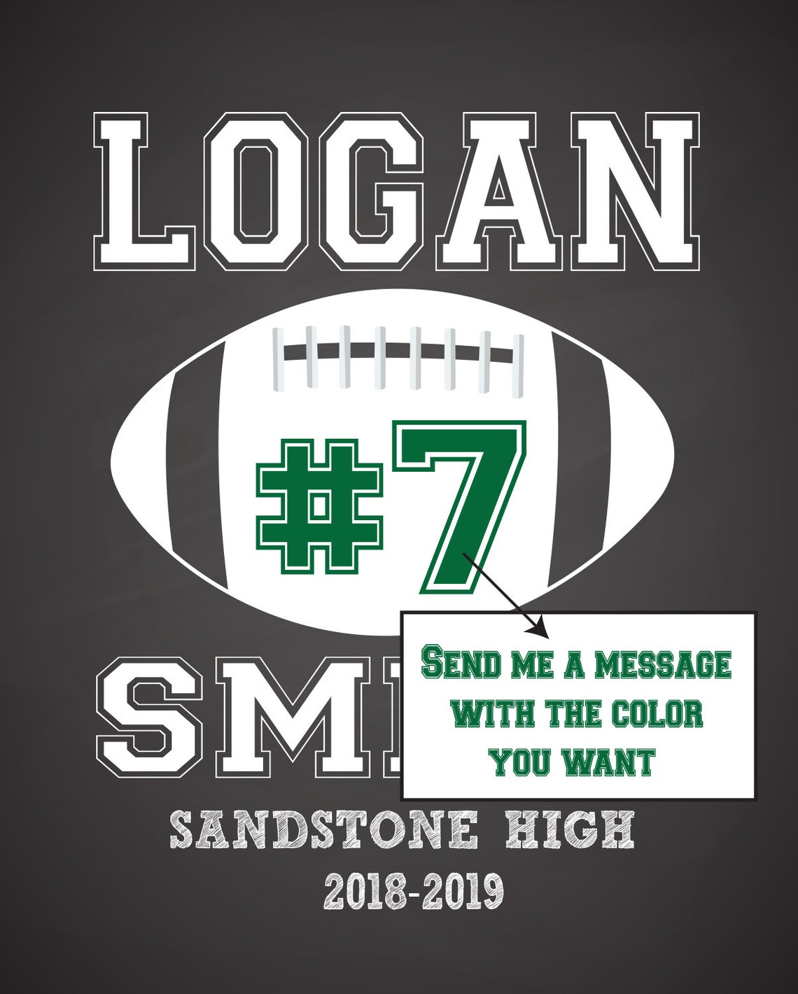 Personalized Senior Football Player Gift Graduating Senior - Etsy