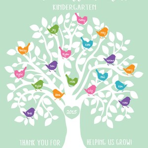 TEACHER Tree, Tree Personalized With Classmates Names, Teacher ...