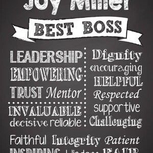Printable Boss Gift, Boss Gift, Gift for Boss, Boss Printable, Boss ...