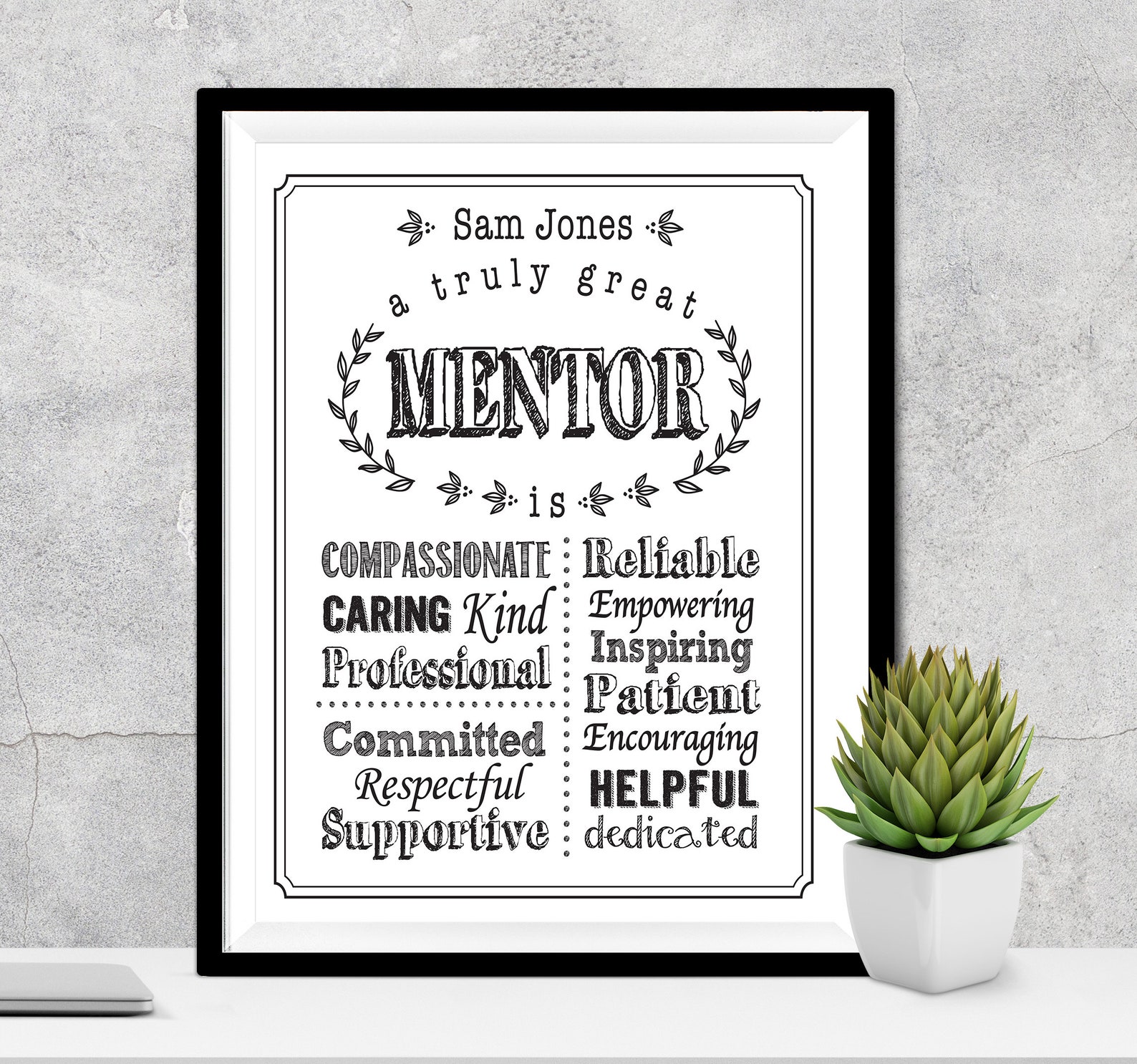 A Truly Great Mentor is Hard to Find Mentor Appreciation - Etsy