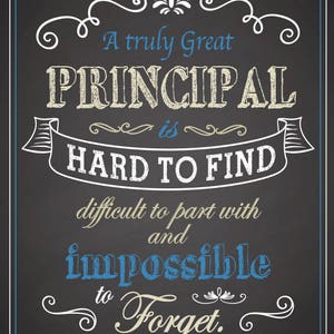 Principal Gift - A Truly Great Principal Art Print - Gift for Principal ...