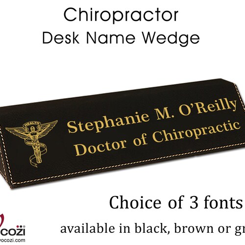 Personalized Chiropractor Chiropractic Desk Name Plate and - Etsy