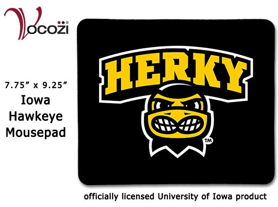Iowa Hawkeye Herky Mouse Pad Univ of Iowa | Etsy