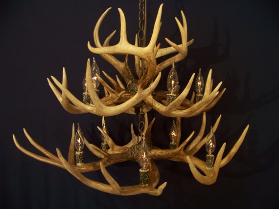 Legend Antler Designs TEN LIGHT Double Antler Chandelier - Etsy