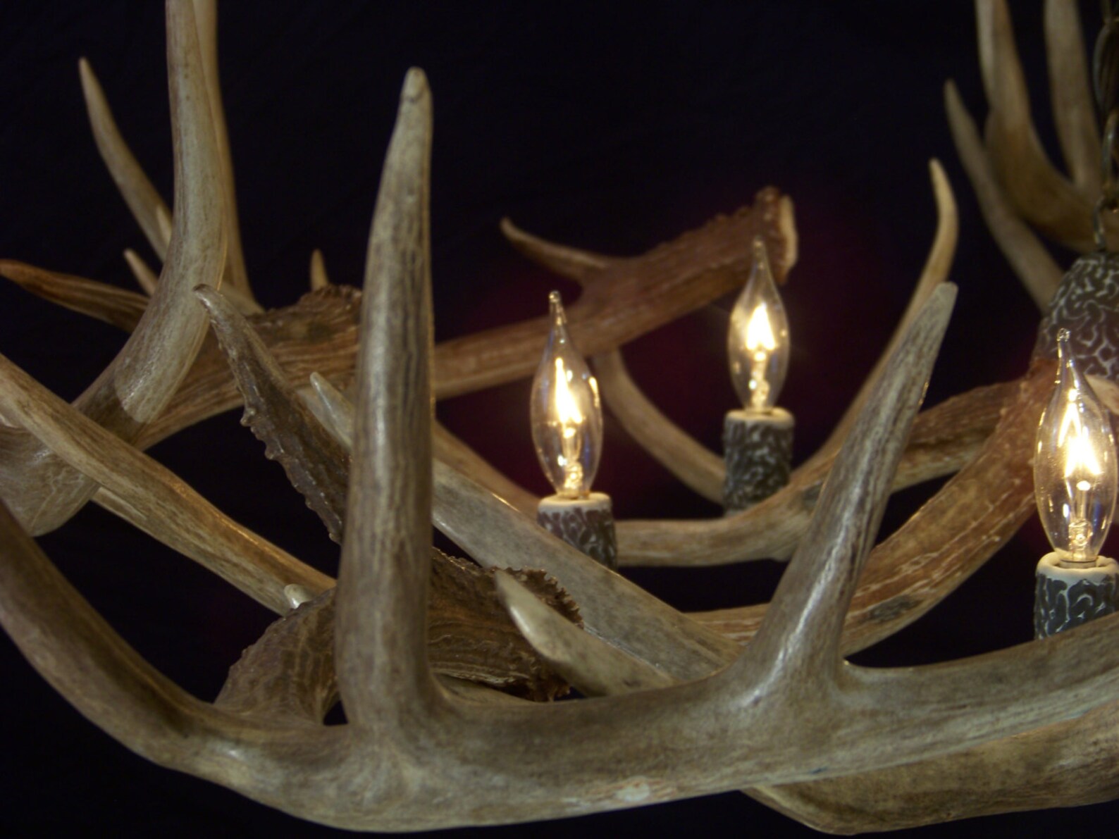 Oversize Legend Antler Design slate Creek Double Antler Chandelier Horn ...