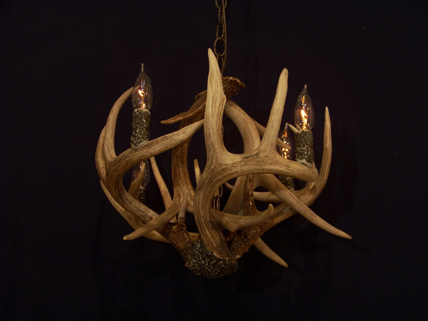 Legend Designs snowy Summit compact Chandelier Horn Rustic Light Lamp ...