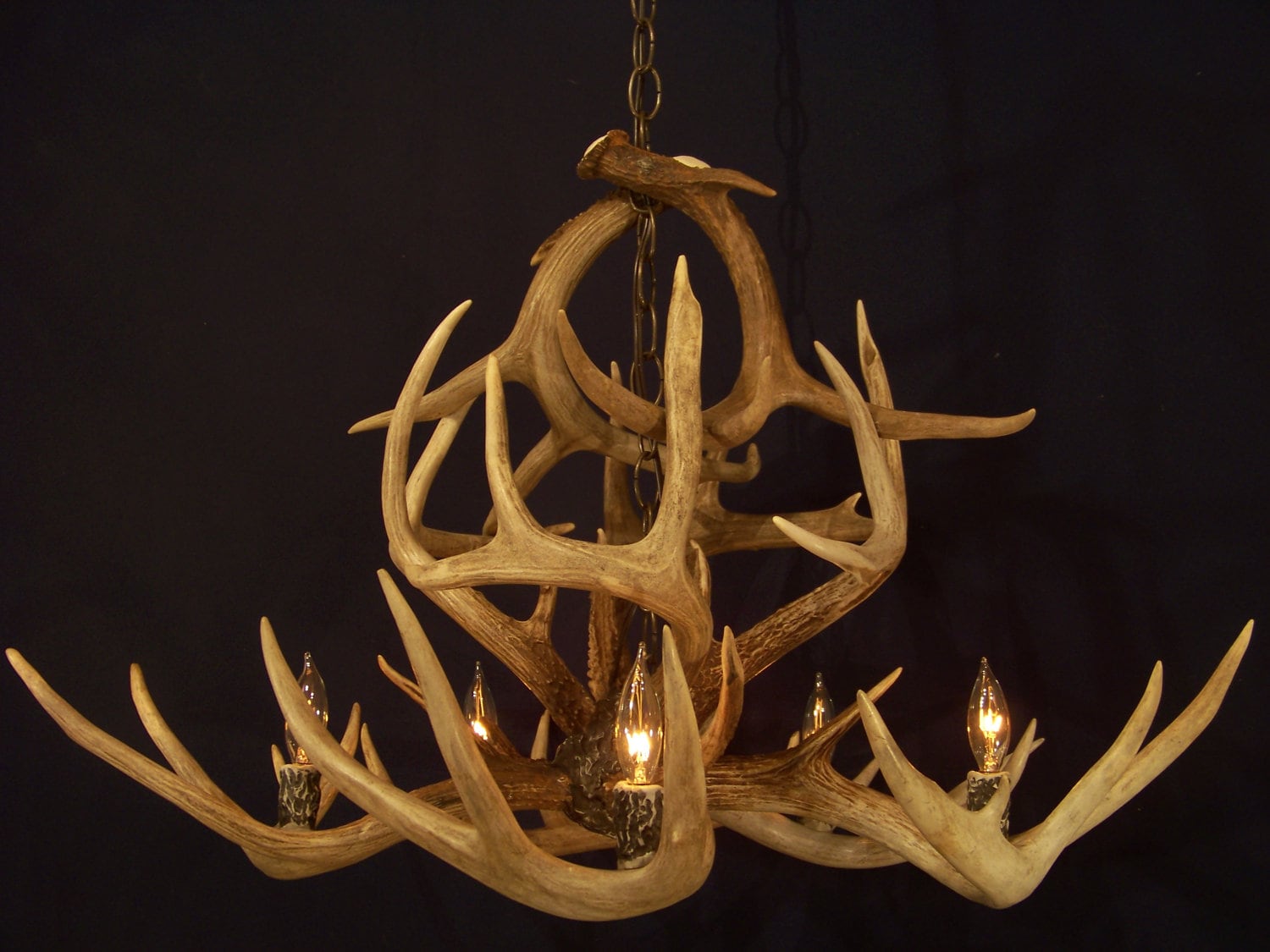 Legend 11 Antler Designs "cascade" Whitetail Deer Antler Chandelier ...