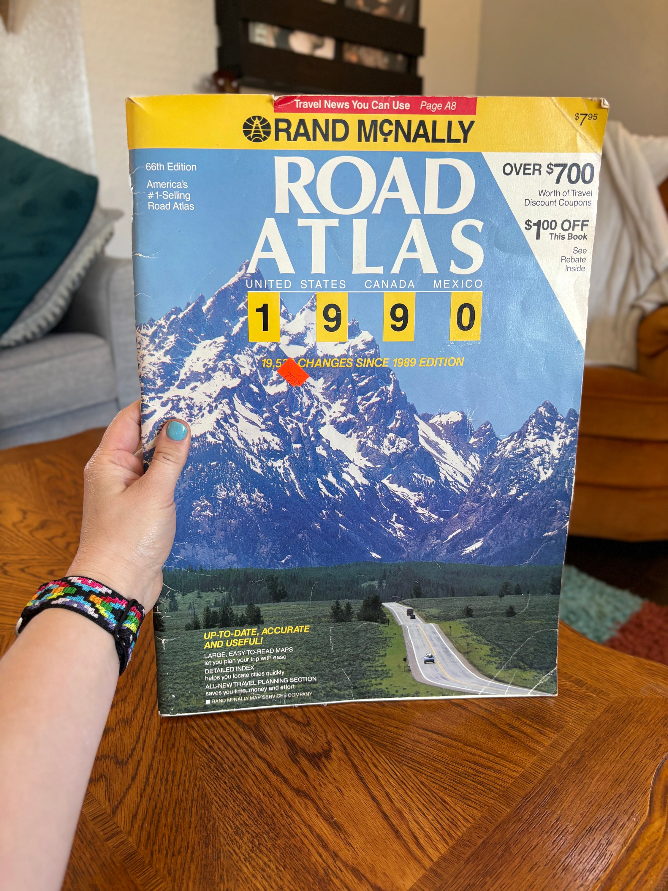 1990 Road Atlas, 90s Maps, Retro Magazine - Etsy