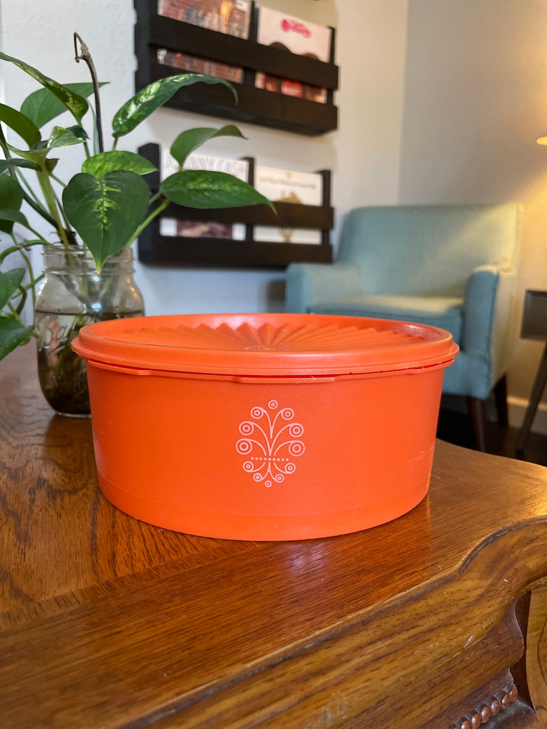 Tupperware Container in Burnt Orange, Retro Cottagecore, Grannycore ...
