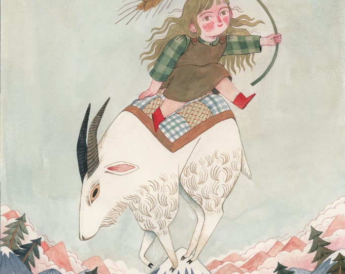 Mountain Goat Print - Etsy