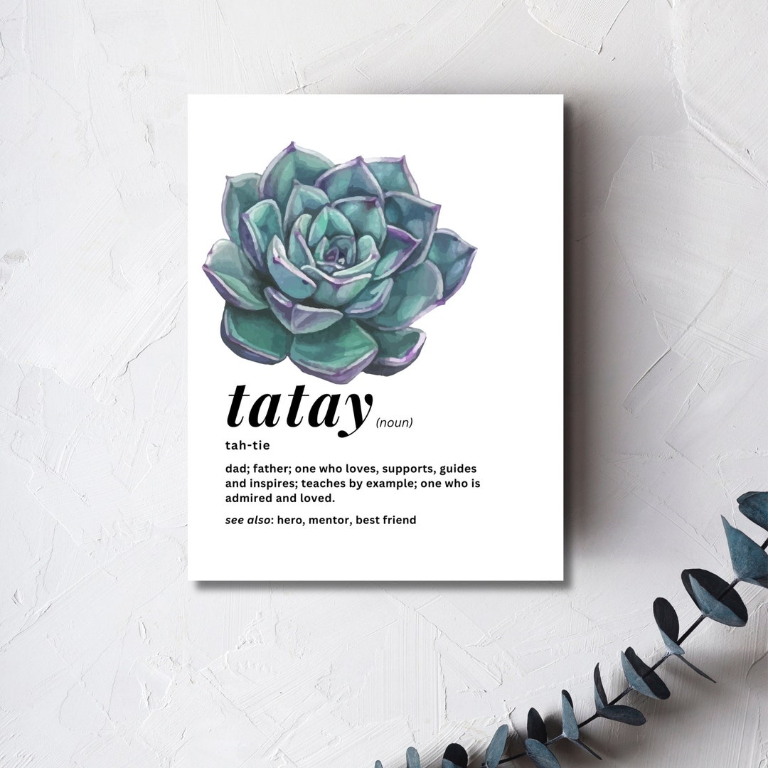 Filipino Tatay Greeting Card Birthday Father Grandfather - Etsy