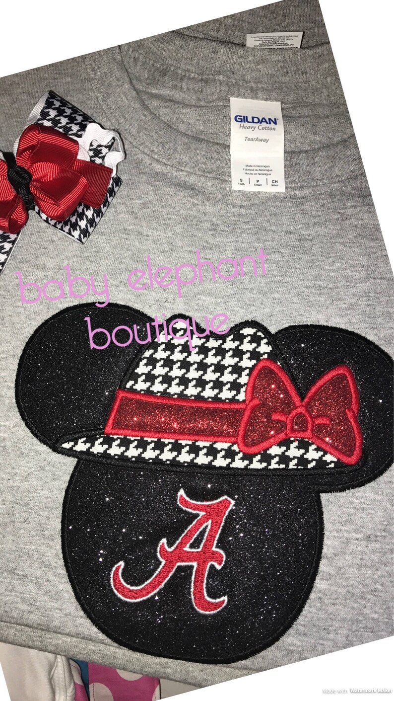 Inspired Mickey & Minnie Head Alabama Shirts - Etsy