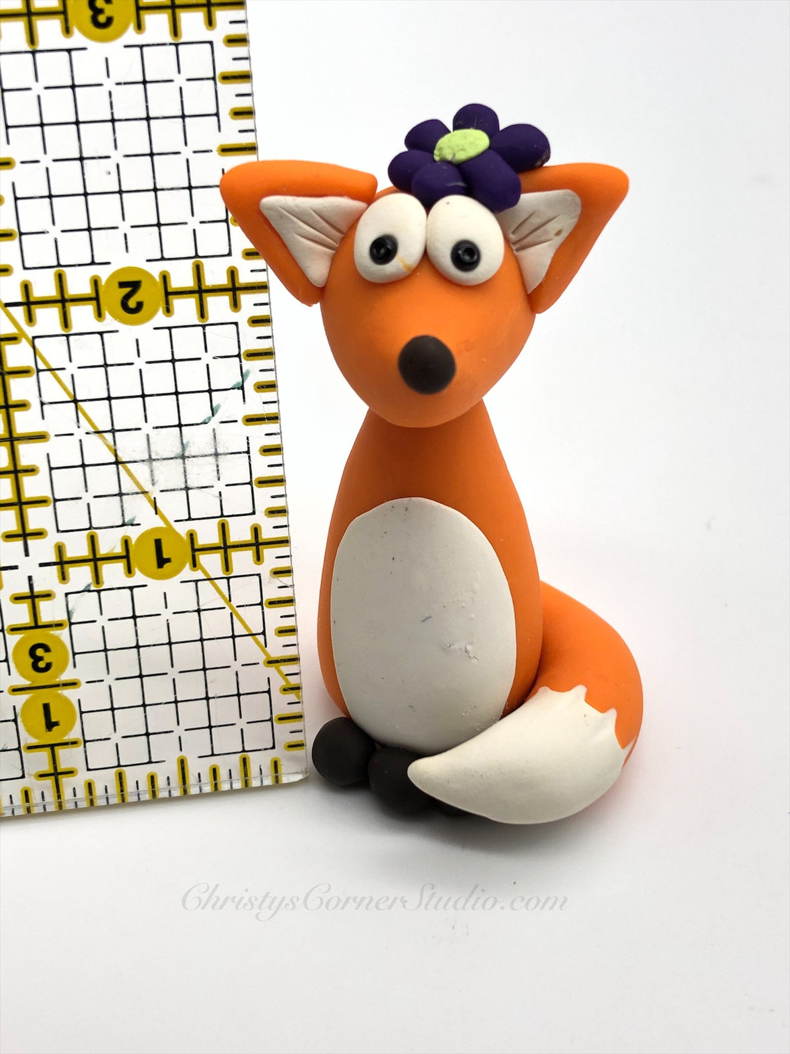 Clay Fox Hand Sculpted - Etsy