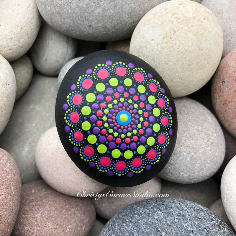 Mandala Stone - Etsy Australia