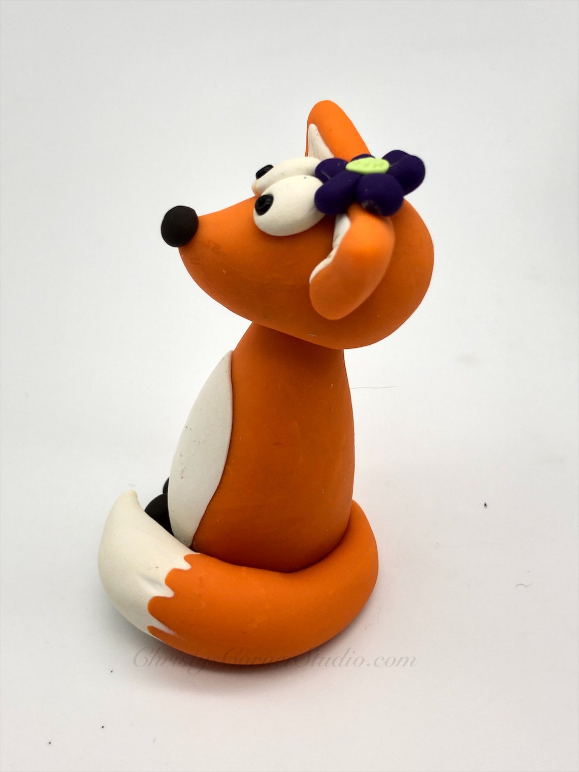 Clay Fox Hand Sculpted - Etsy