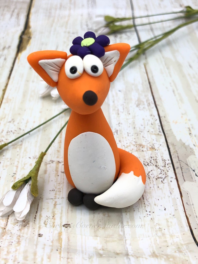 Clay Fox Hand Sculpted - Etsy