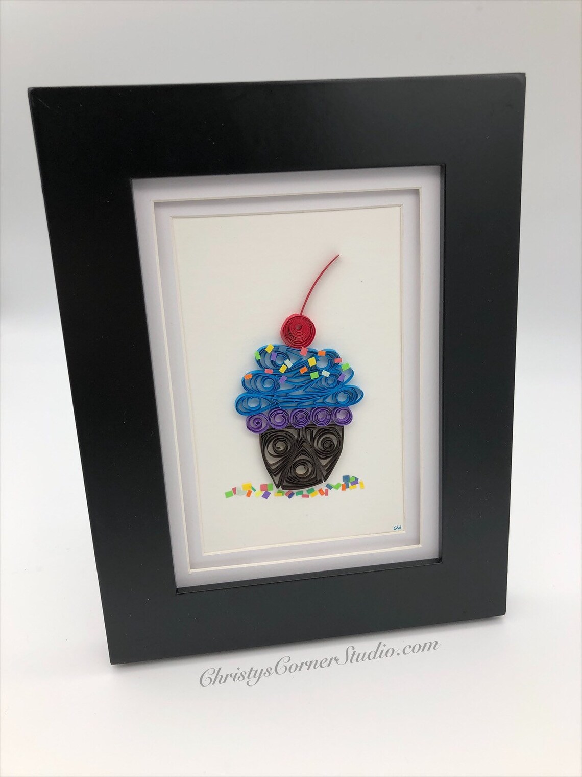 Quilled Cupcake Framed Artwork - Etsy