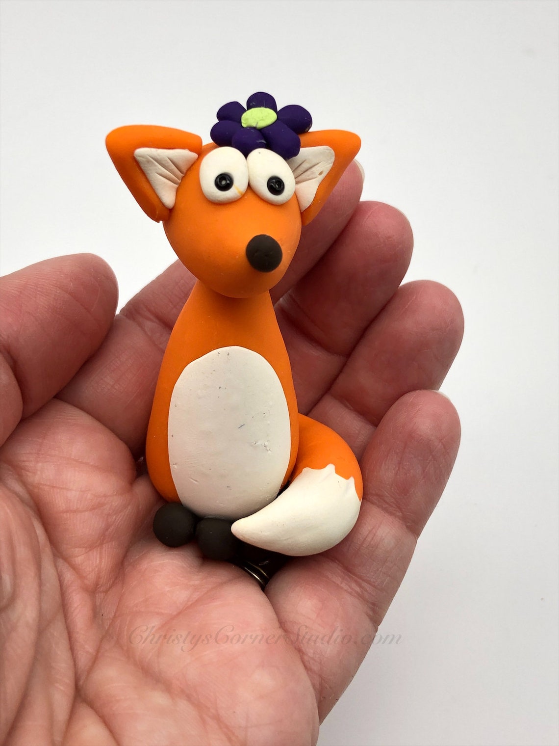 Clay Fox Hand Sculpted - Etsy