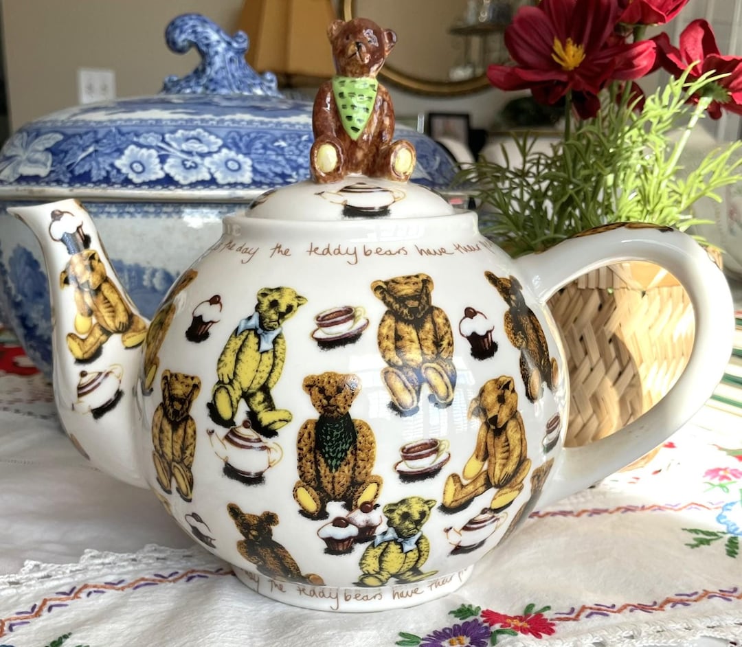 Teapot, Teddy Bears' Picnic, Porcelain, English, Children's Tea Party ...