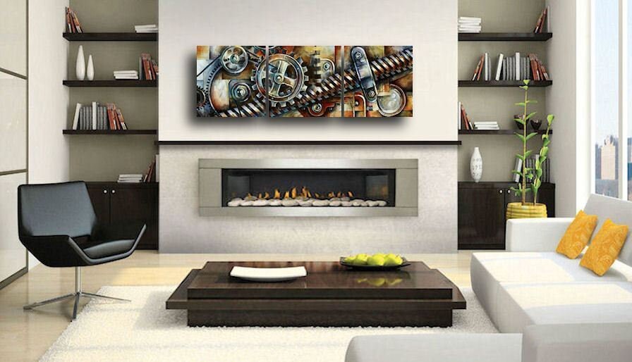 Painting Original Mechanical, Industrial, Machine, Expressionist Steam ...