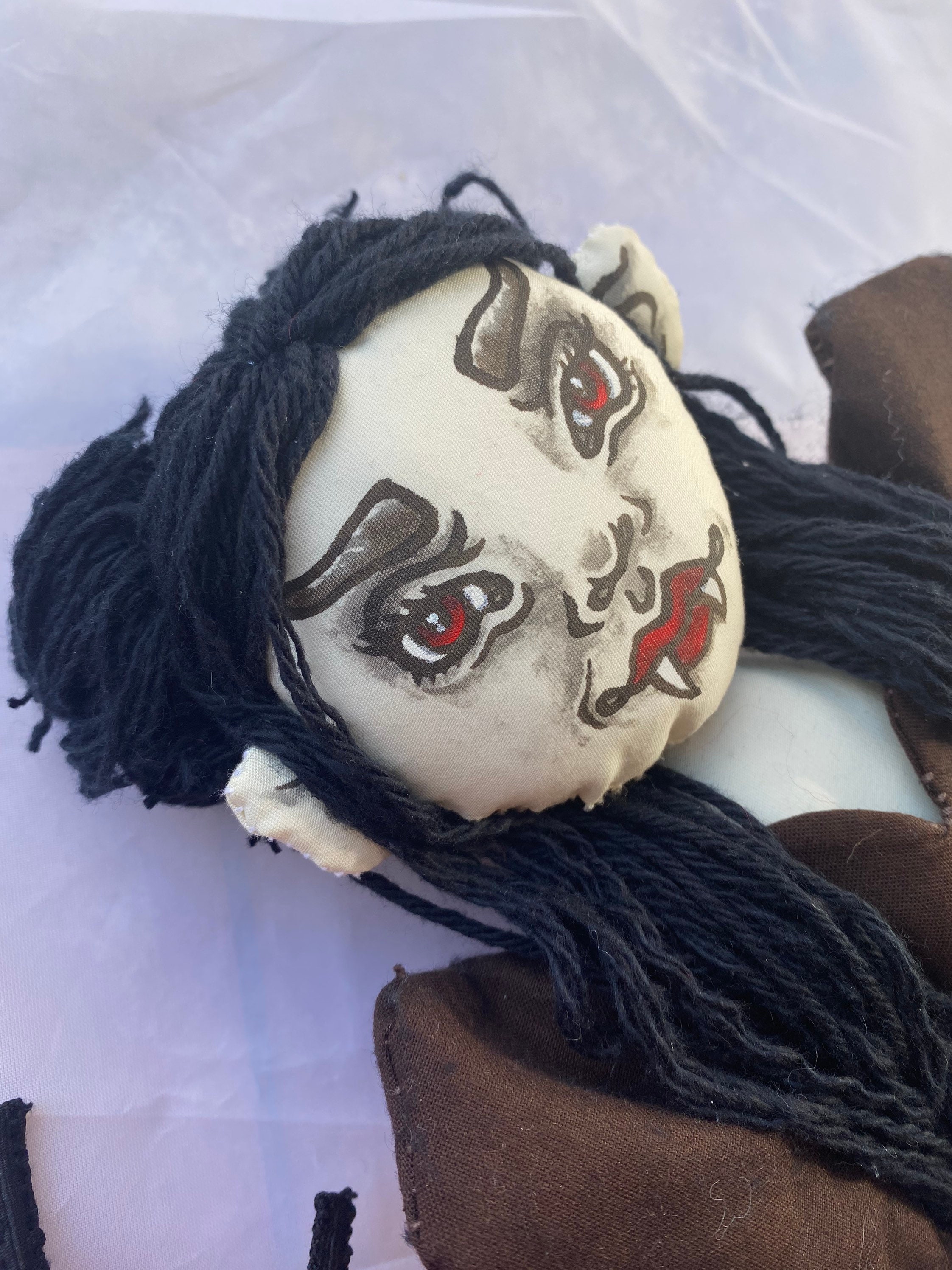 Vampire Queen Cotton Handsewn Plush Halloween OOAK Art - Etsy