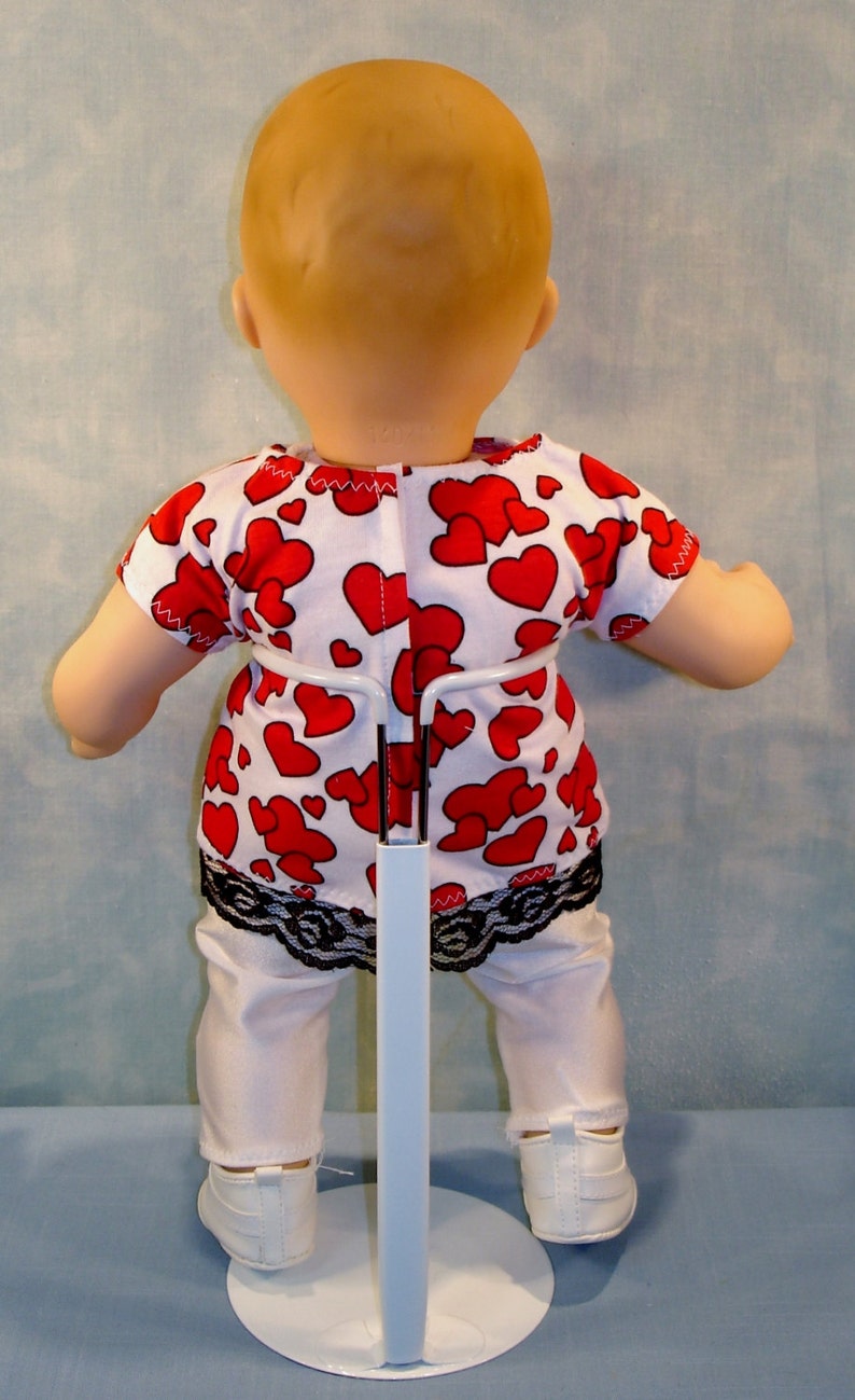 15 Inch Doll Clothes Hearts on White Pants Set Baby Made by - Etsy