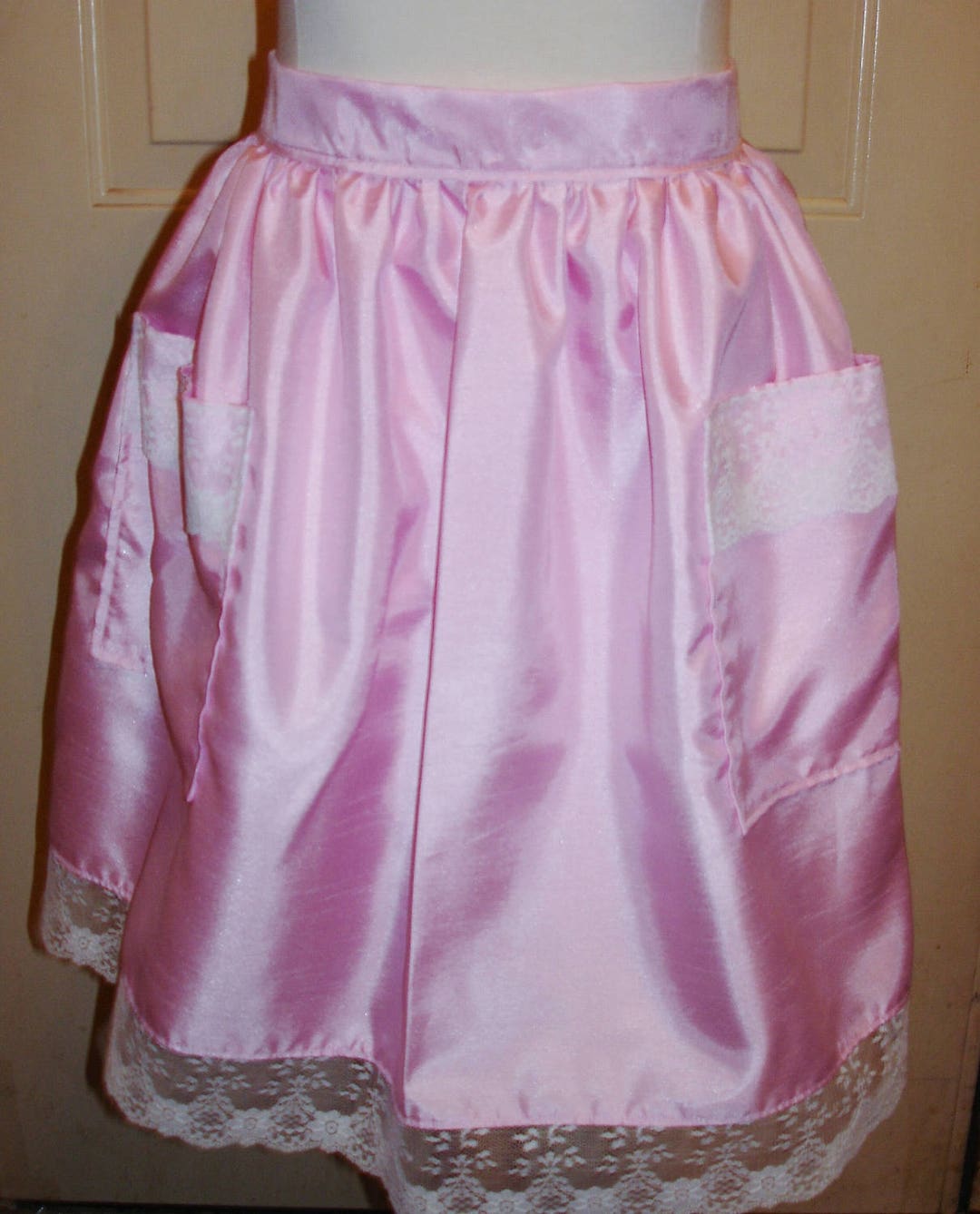 Wedding Dance Apron - Custom Order Shantung With Lace Bride's Waist ...
