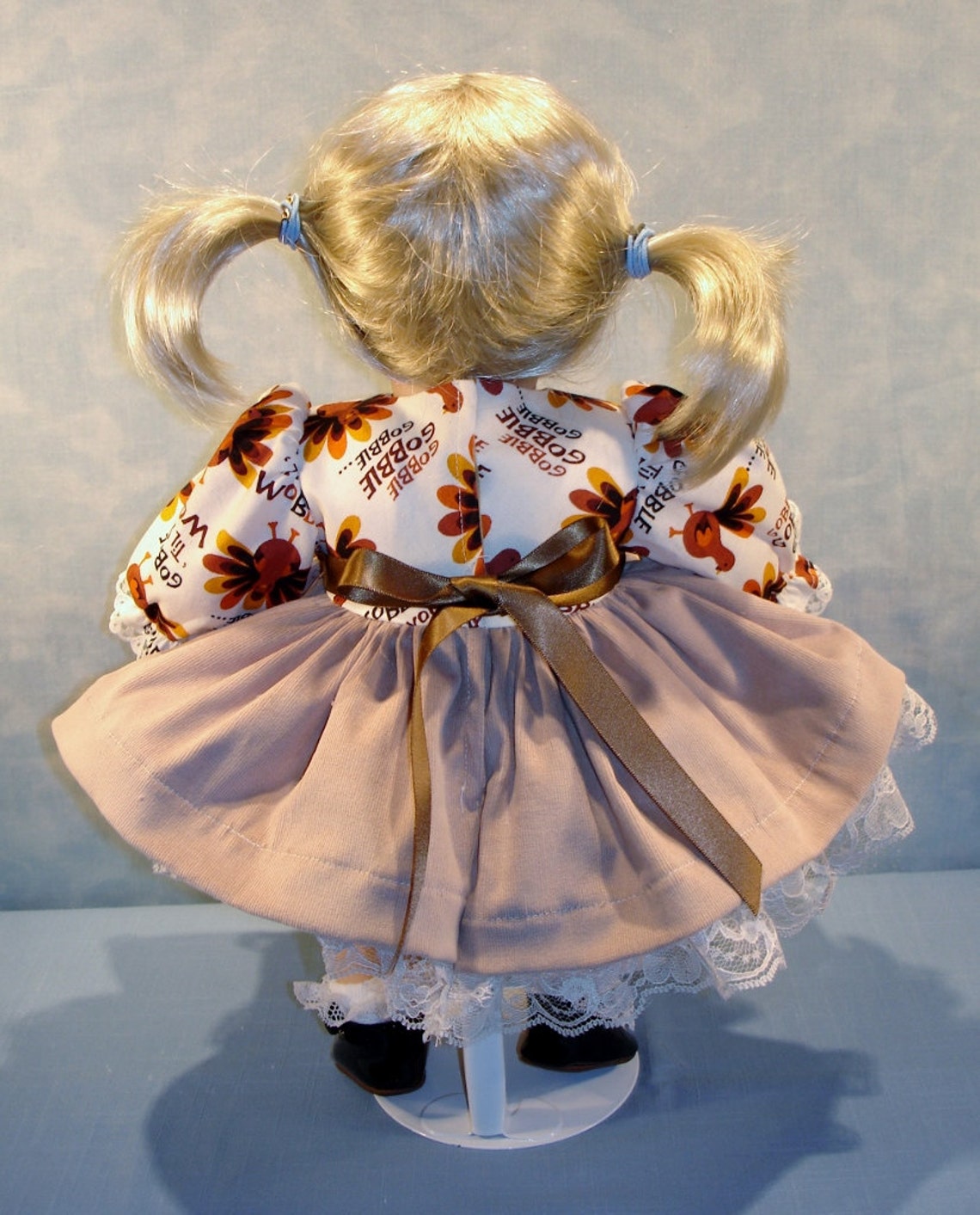 15 Inch Doll Clothes - Gobble Till You Wobble Thanksgiving Dress ...