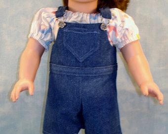 18 Inch Boy Doll Clothes Denim Overalls and Shirt Outfit | Etsy