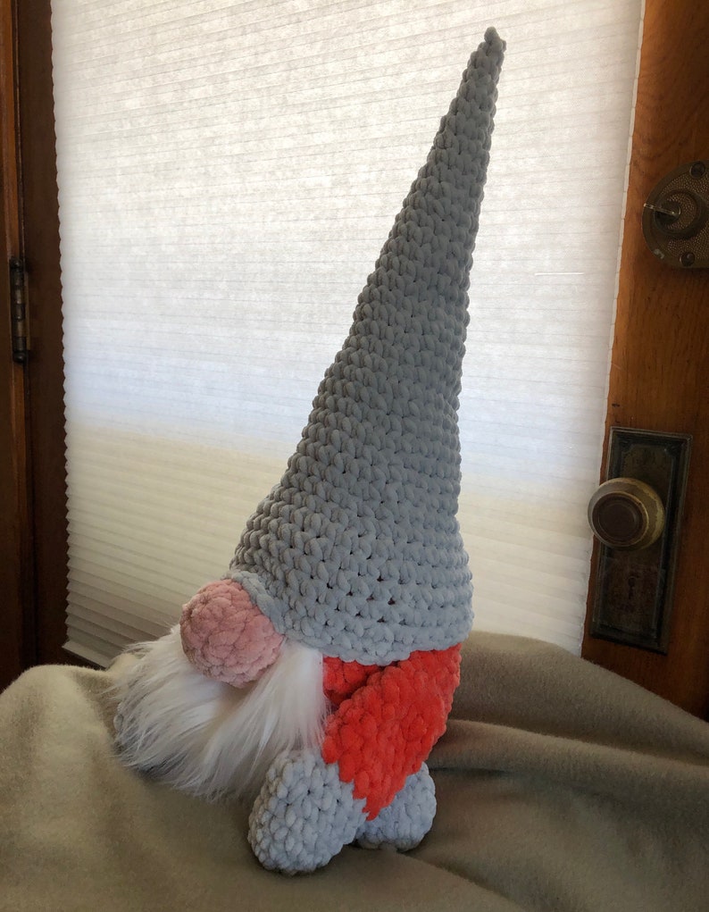 Jumbo Crochet Gnome; Decorative Handmade Gnome - Etsy