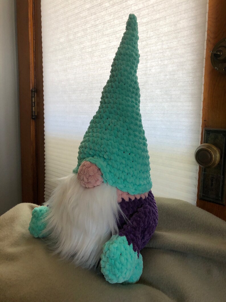Jumbo Crochet Gnome; Decorative Handmade Gnome - Etsy