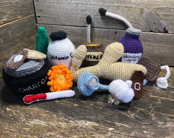 Felt Pretend Play Dr Set, Holistic Doctor Kit, Childrens Toy, Natural ...